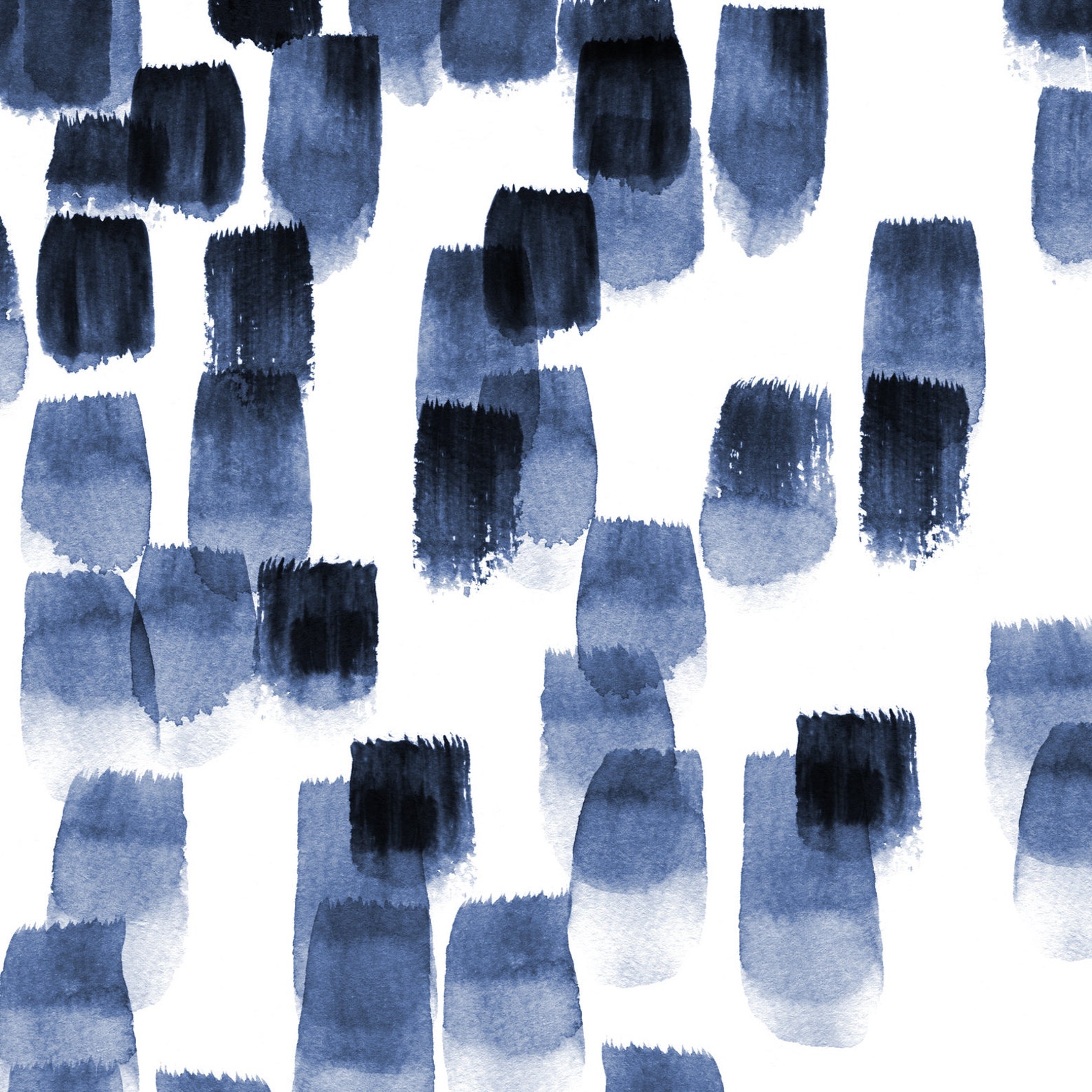 Navy Blue Watercolor Wall Art Print, Downloadable Prints, Printable ...