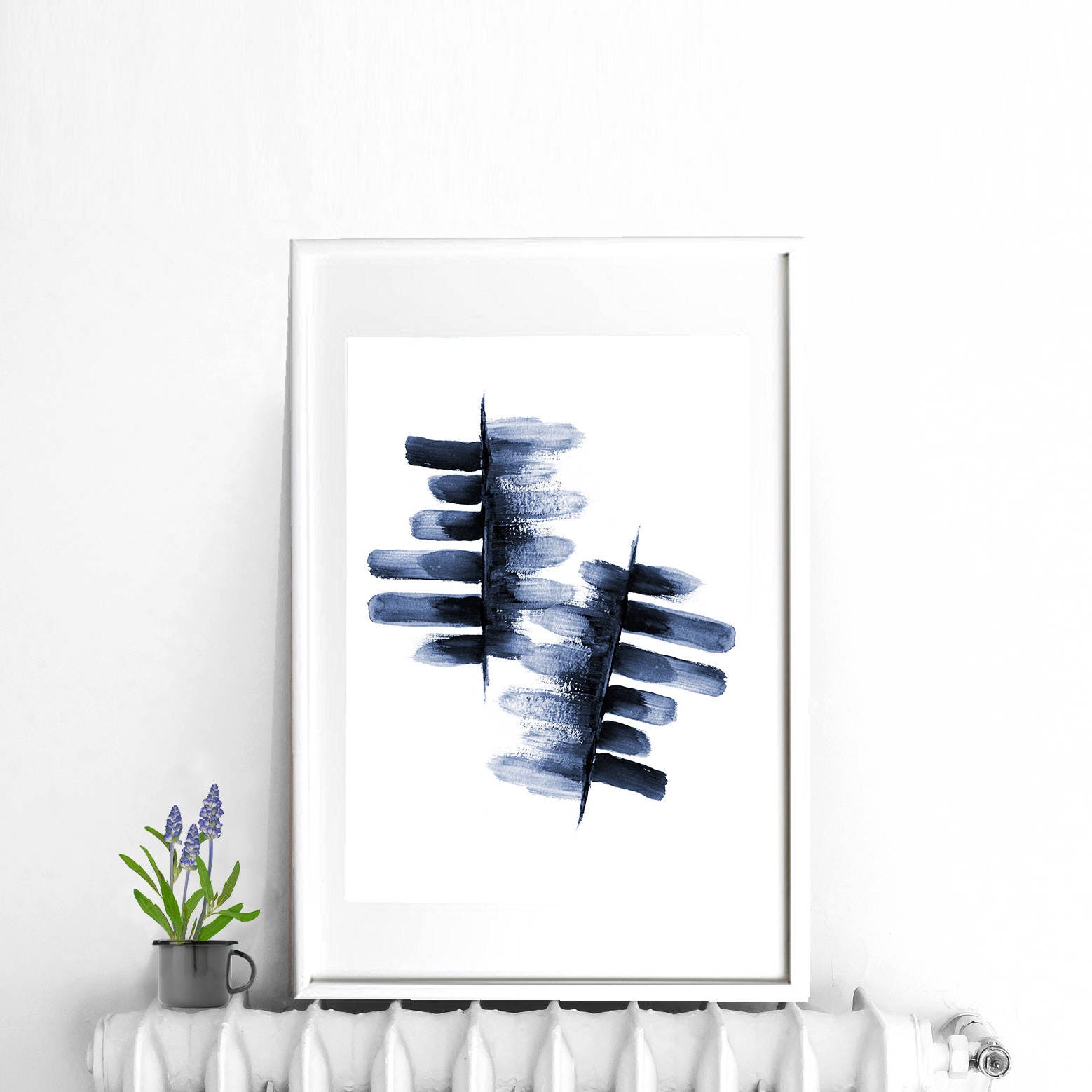 Blue Modern Art Download Blue Art Print Downloadable Minimal - Etsy ...