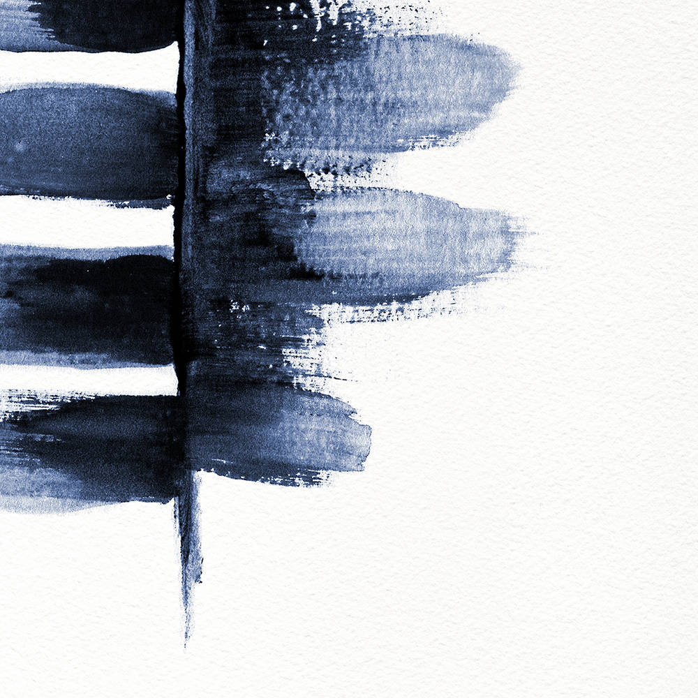 Blue Minimalist Art, Blue Minimalist Print, Modern Watercolor Art ...