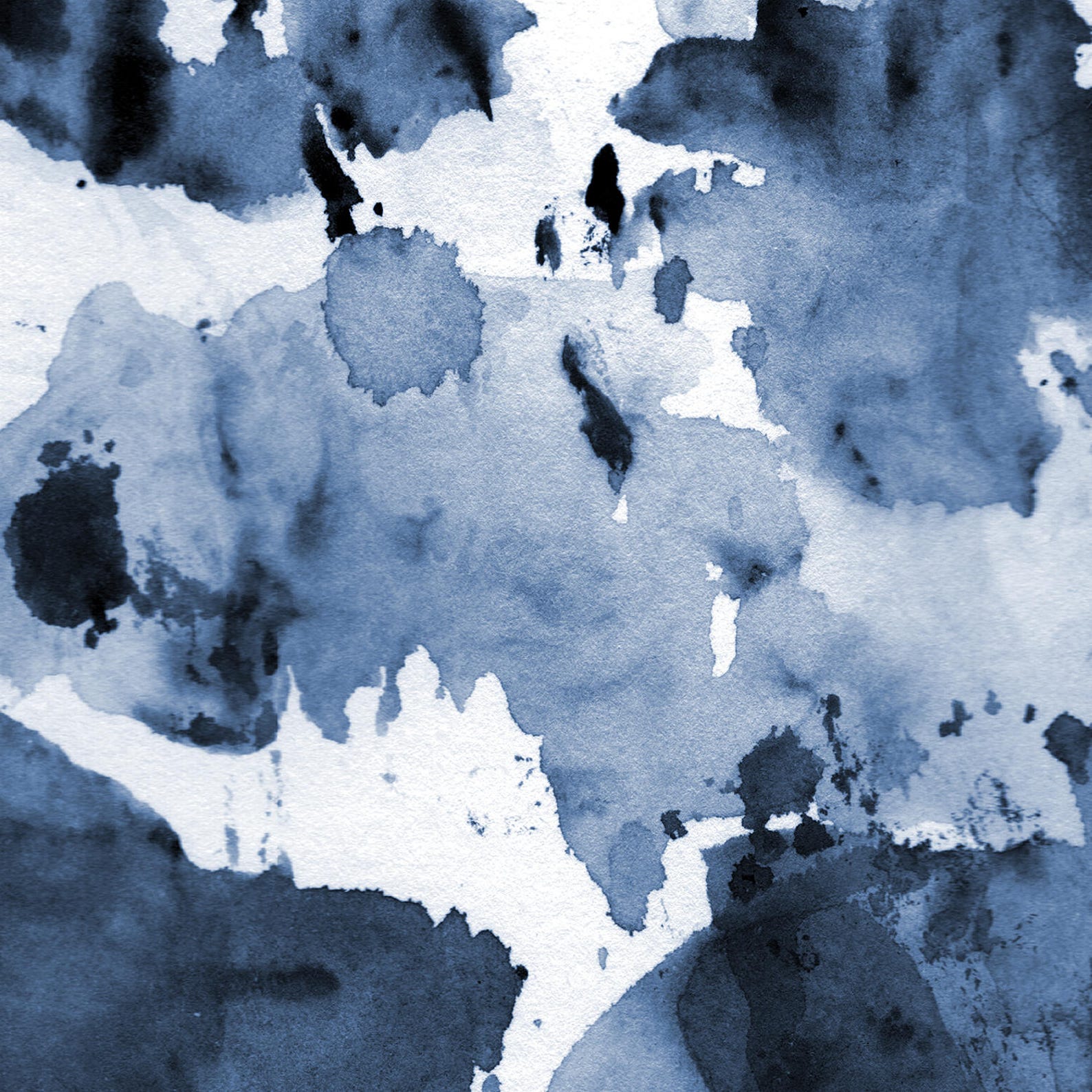 Navy Wall Art Abstract Watercolor Painting Large Digital - Etsy