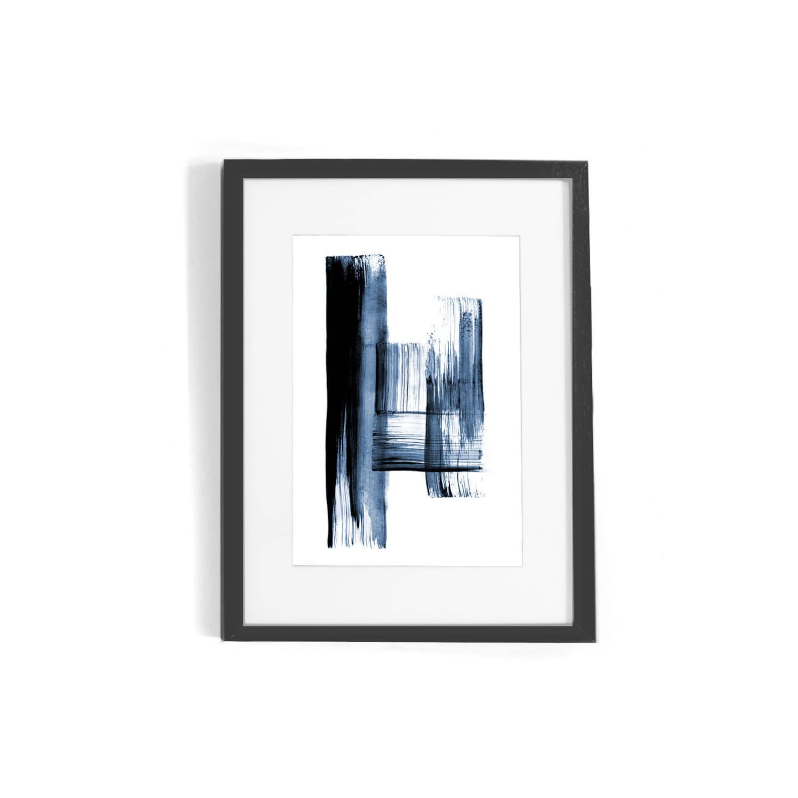Navy Blue Abstract Painting, Digital Download Art, Printable Abstract ...
