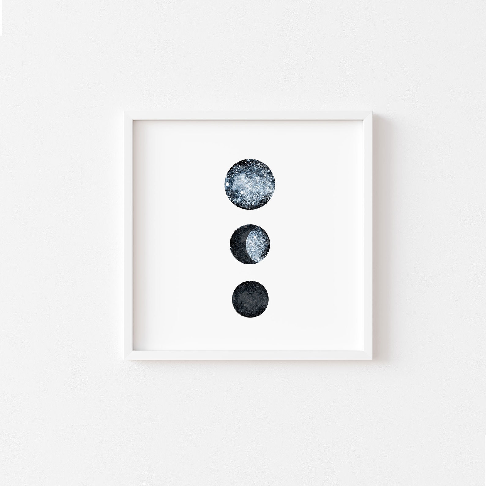 Minimalist Moon Phases Print Abstract Download Modern Wall | Etsy