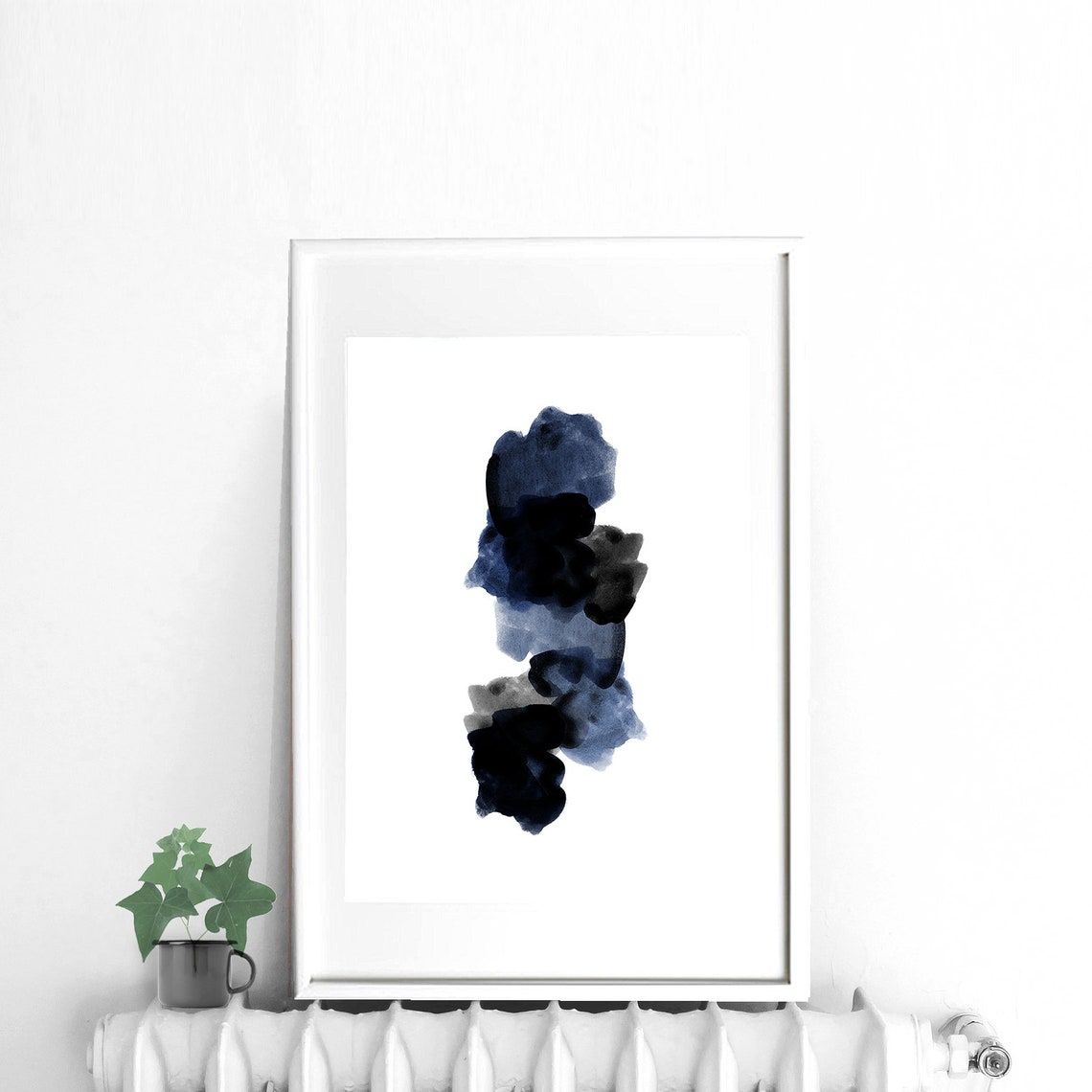 Dark Blue Abstract Art Download Navy Blue Abstract Art - Etsy