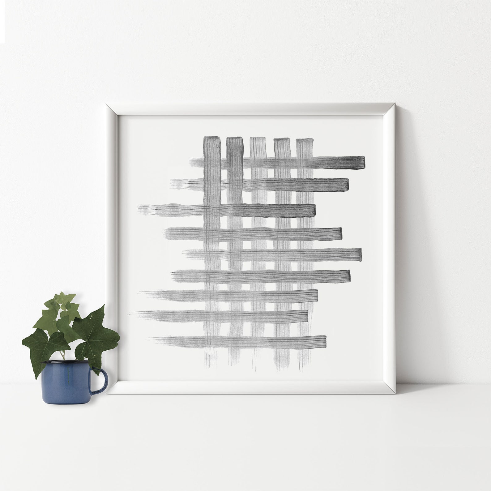 Grey Wall Art Original Abstract Painting Grey Print Art - Etsy