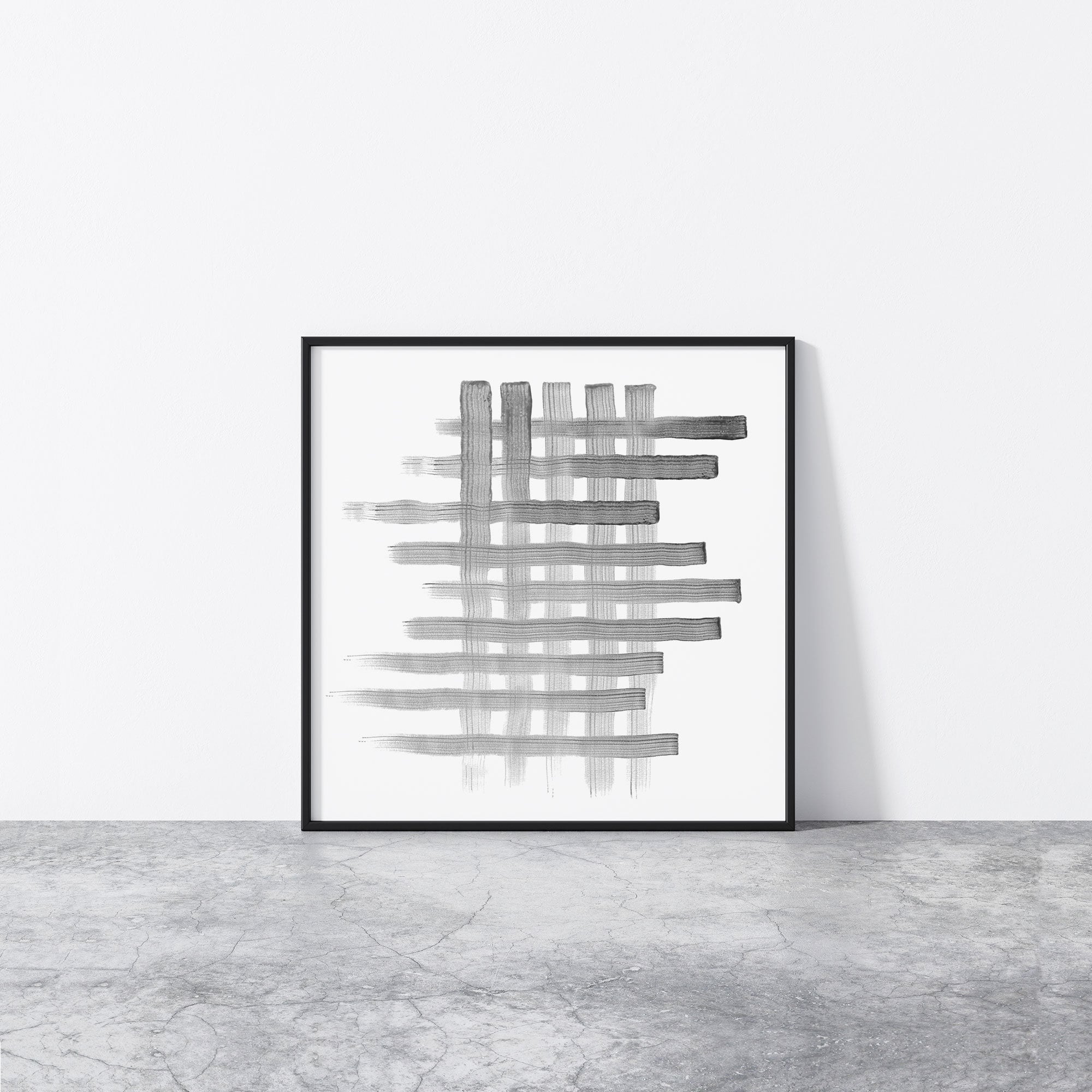 Grey Wall Art Original Abstract Painting Grey Print Art | Etsy