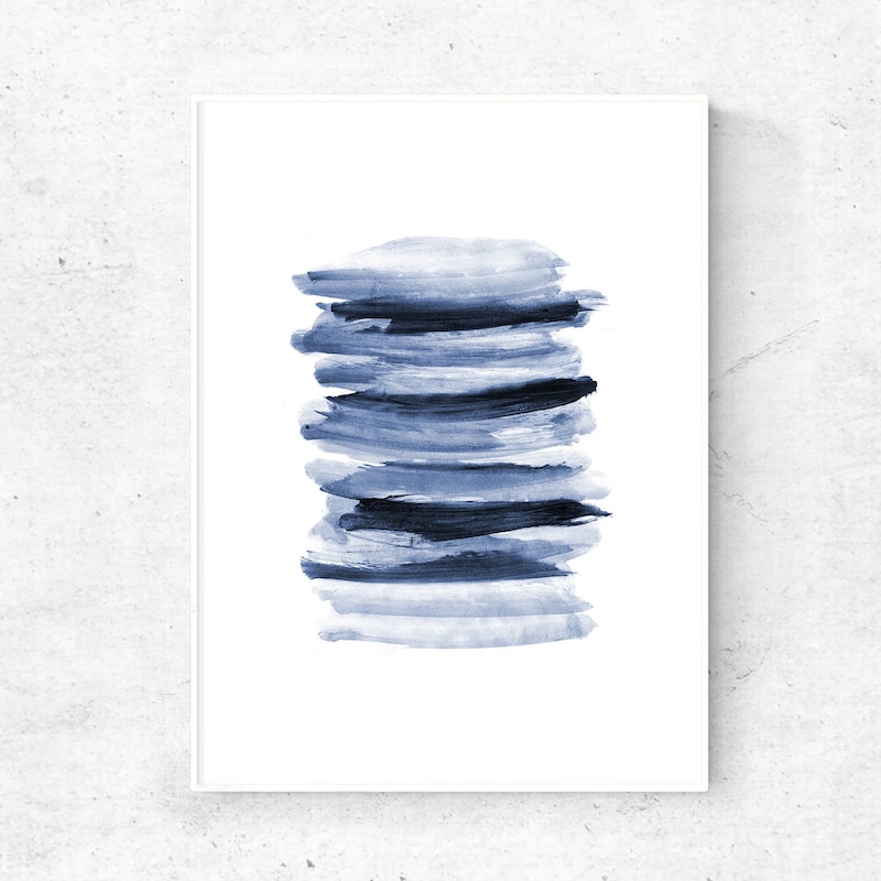 Blue Wall Art - Etsy