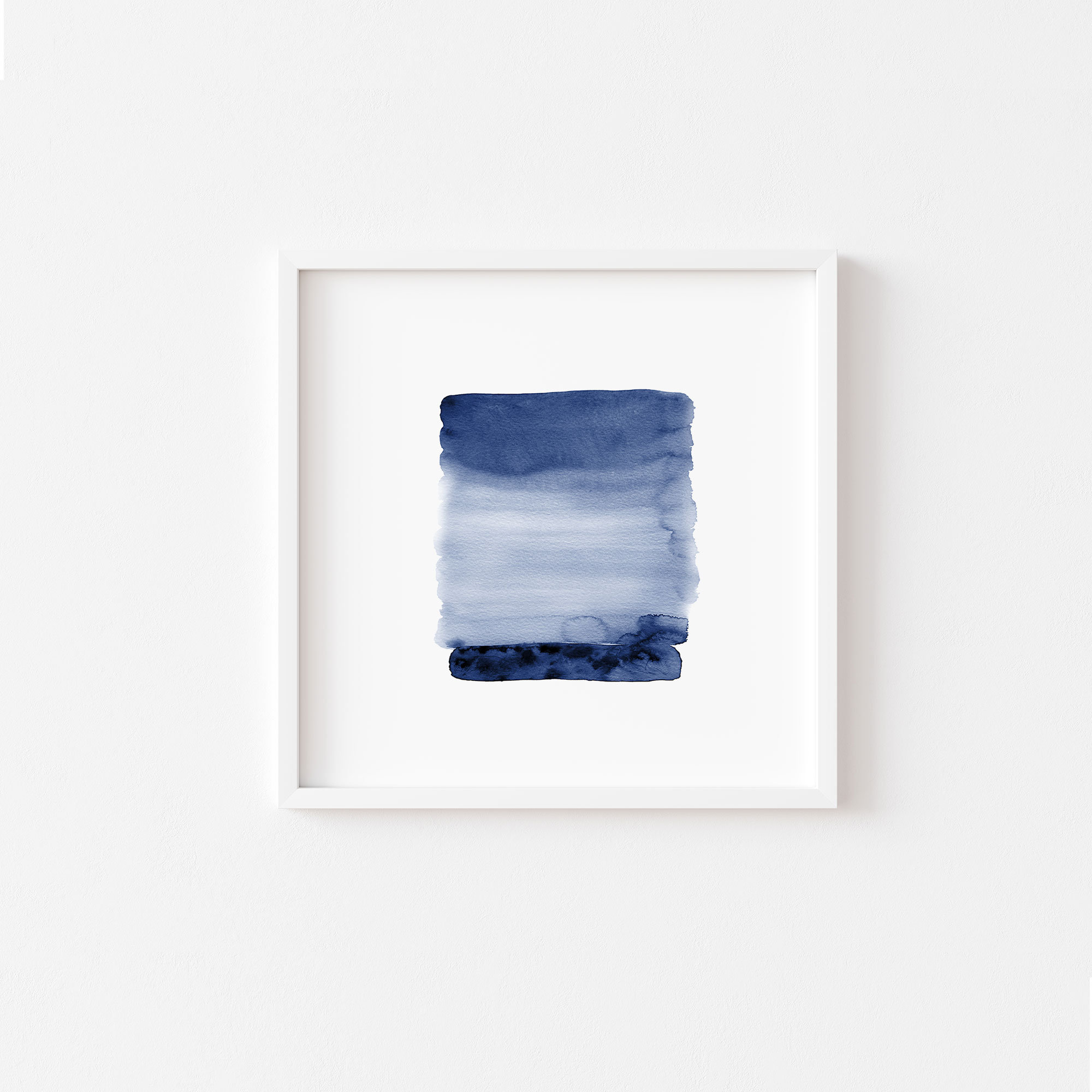 Navy Blue Watercolor Printable Watercolor Downloadable Print | Etsy