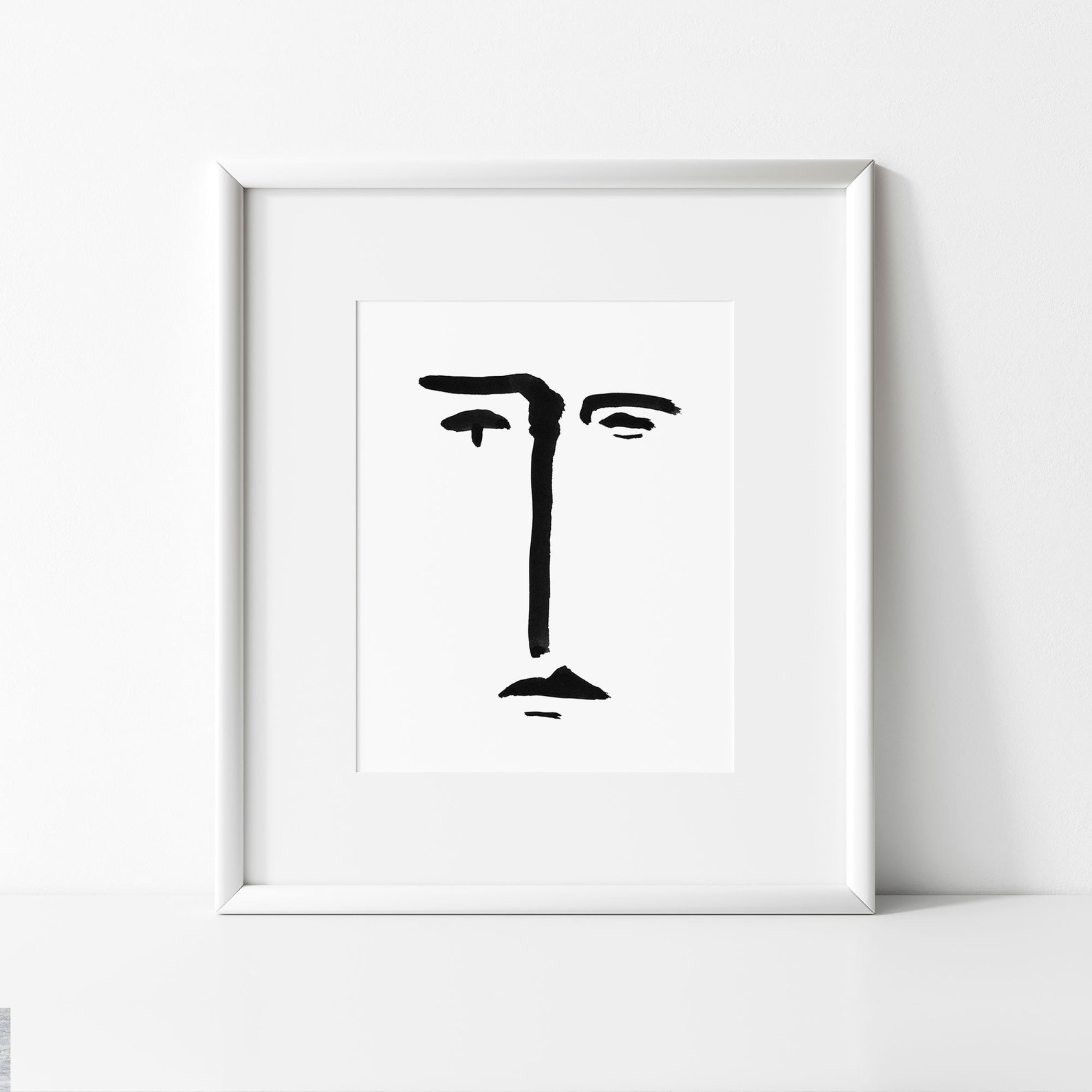 Minimal Art Print Black Line Print Sketch Art Black and - Etsy