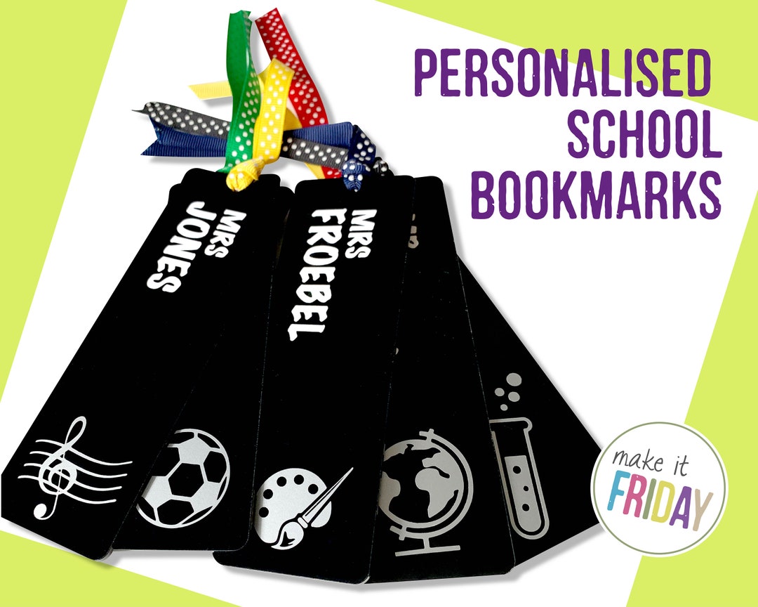 School Subject Bookmarks – Teachers Gift – Personalised Gift – Choice ...