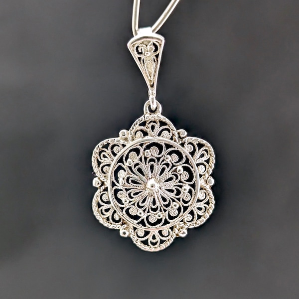 Filigree Pendant - Etsy