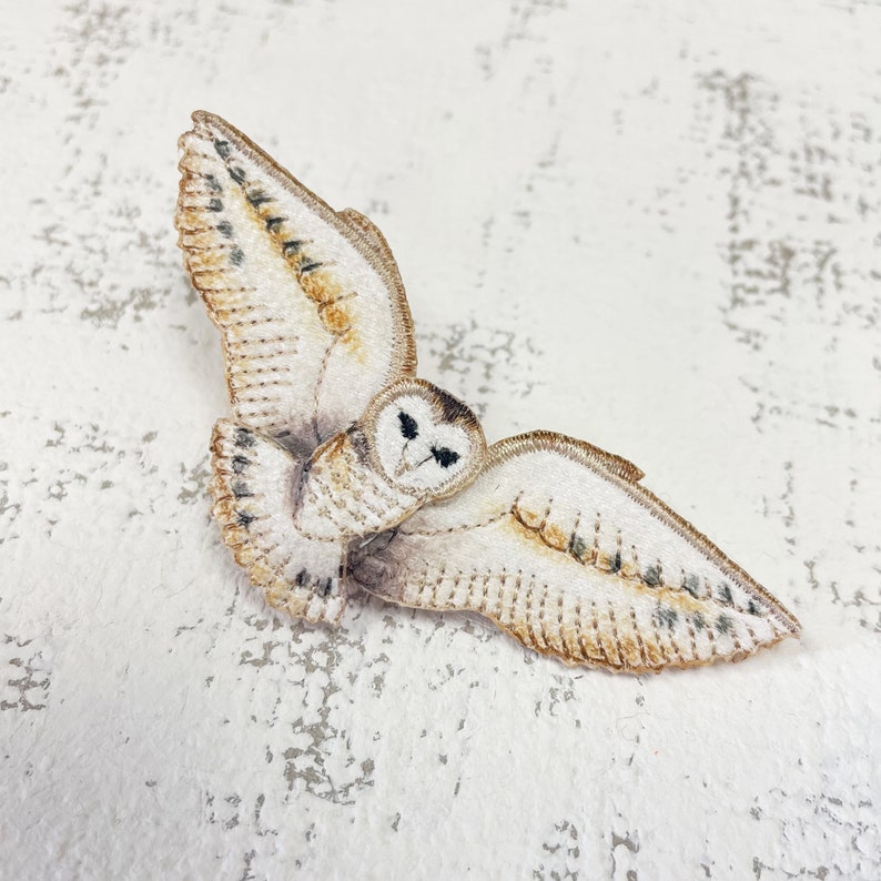 Barn Owl Brooch, Bird Pin - Etsy UK