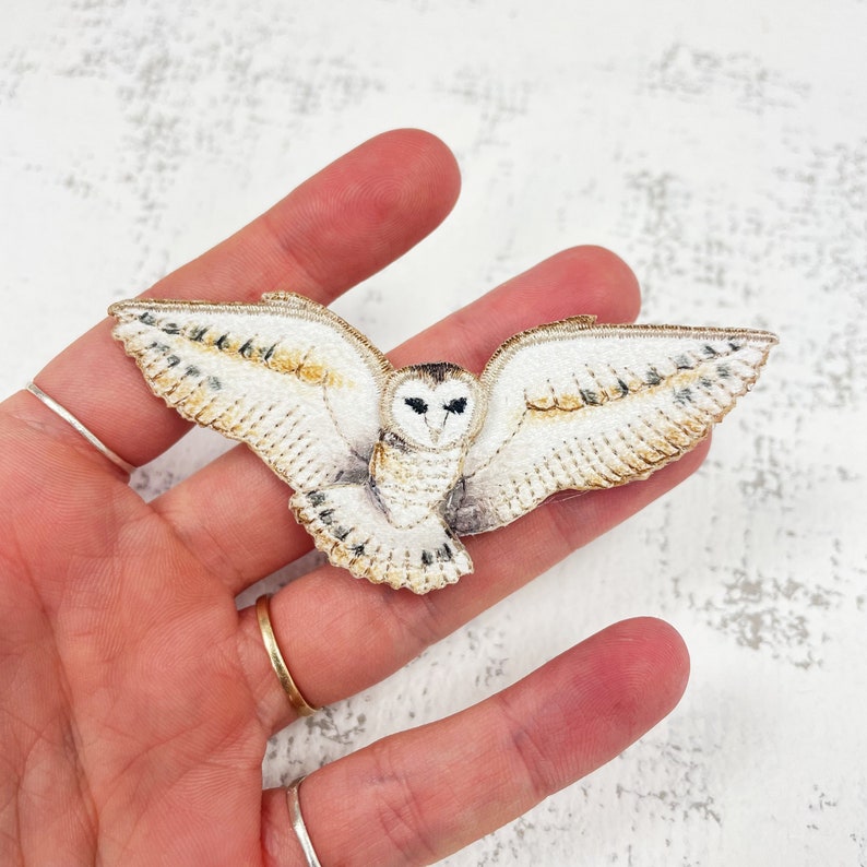 Barn Owl Brooch, Bird Pin - Etsy UK