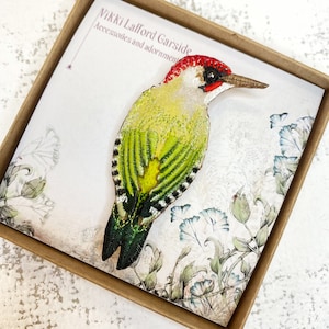 Woodpecker Brooch, Bird Pin, Gift for Bird Lover - Etsy UK