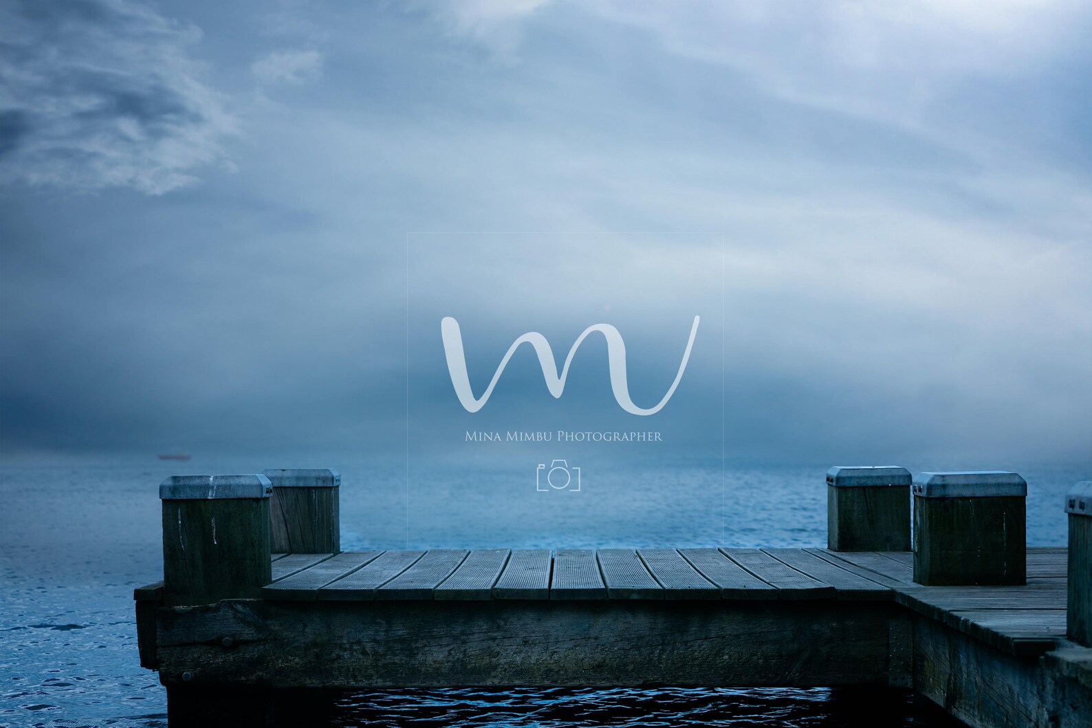 Blue Ocean Digital Background - Etsy