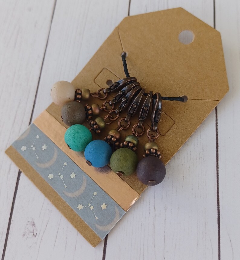 Earthy Bronze Crochet Stitch Markers Set of 6 - Etsy