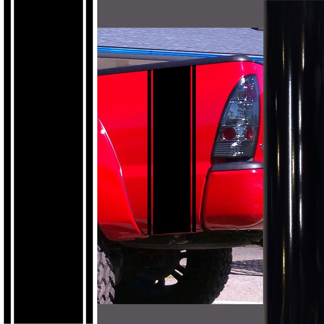2 Base Rear Bed Vinyl Decals for Dodge Ram Ford Toyota or Any Other ...