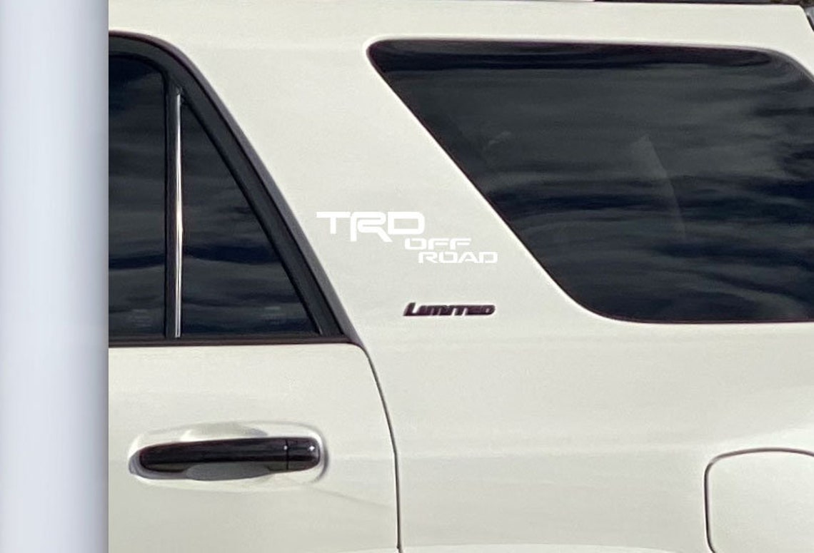 TRD off Road Vinyl Decal Sticker 4runner Toyota Tacoma Tundra - Etsy