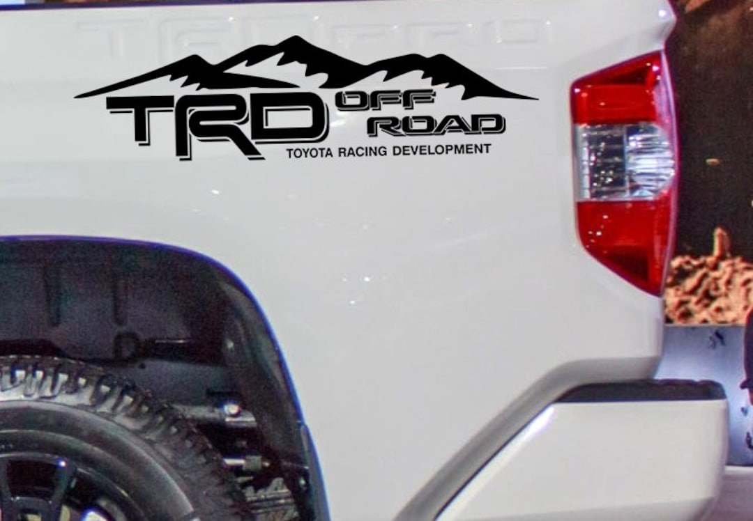 TRD off Road Vinyl Decal Sticker Toyota Tacoma Tundra Truck Bedside Set ...