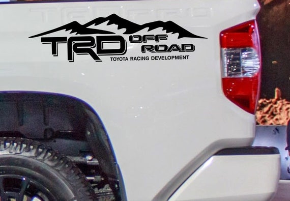 Trd Off Road Vinyl Decal Sticker Toyota Tacoma Tundra Truck Etsy