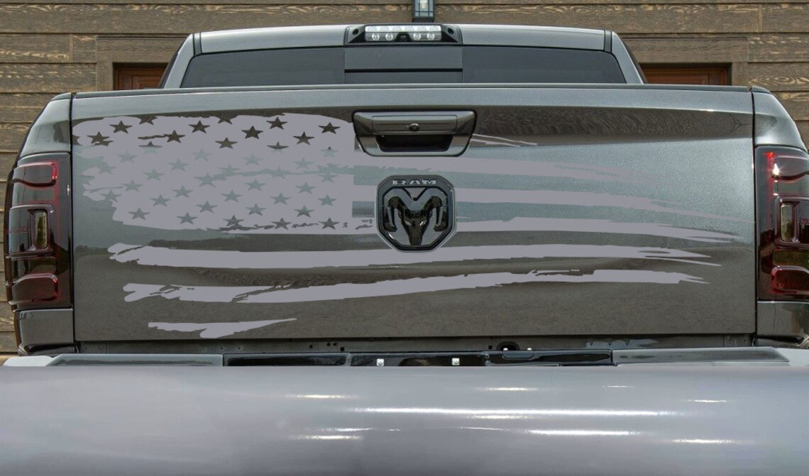 Tailgate Distressed American Flag Decal for Pickup Trucks Usa - Etsy