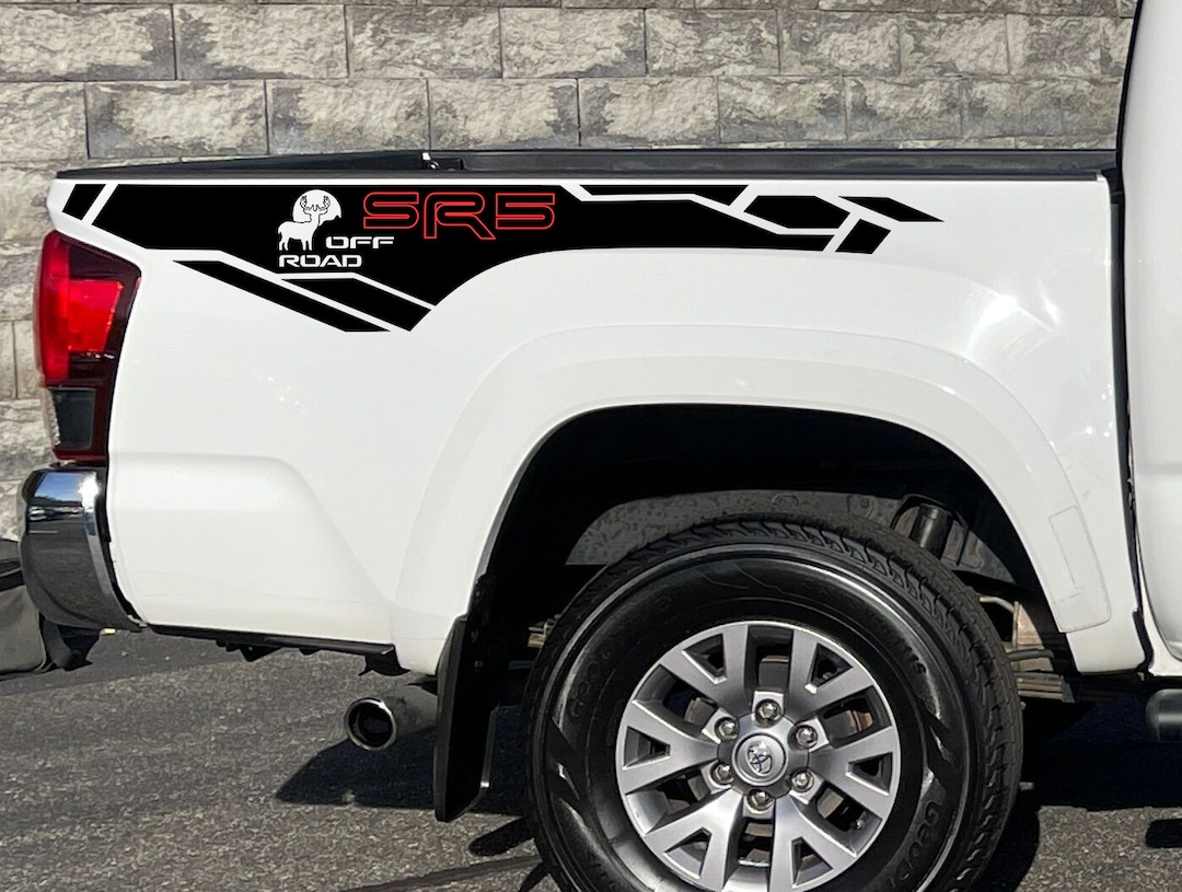 Decal Sticker for Pickup SR5 off Road DEER Hunting (RED SR5) Tacoma 3rd ...