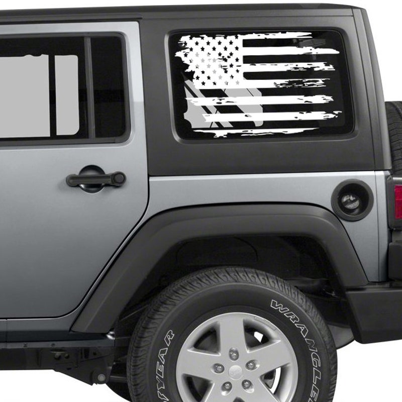 Black Vehicle Flag Sticker - Etsy