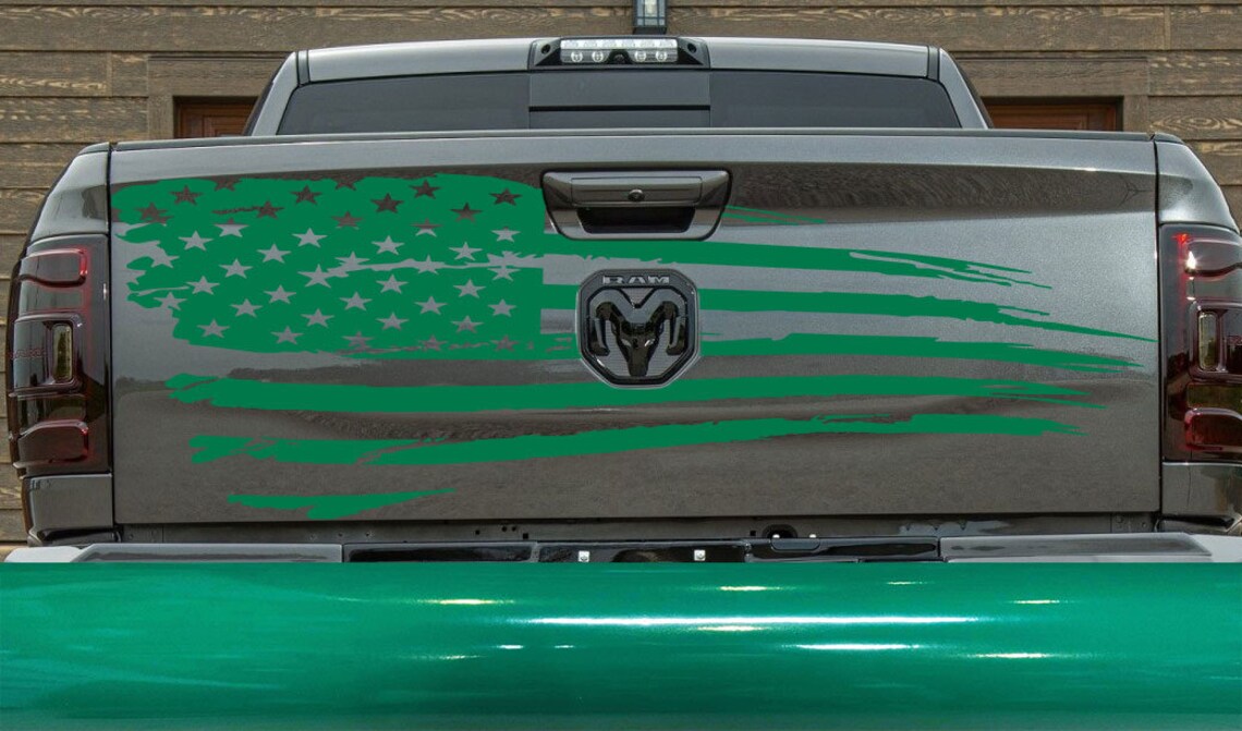 Tailgate Distressed American Flag Decal for Pickup Trucks Usa - Etsy