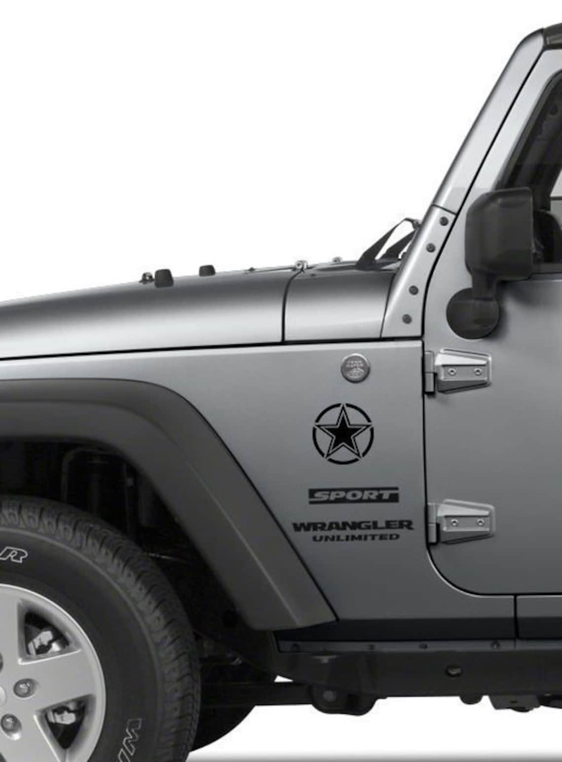 20 US ARMY STAR Military Decal for Jeep Wrangler Jk Tj - Etsy