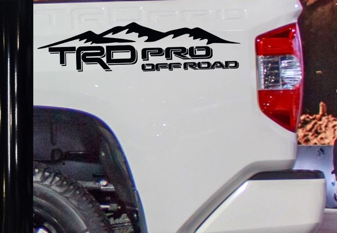 TRD Pro off Road Vinyl Decal Sticker Toyota Tacoma Tundra Truck Bedside ...