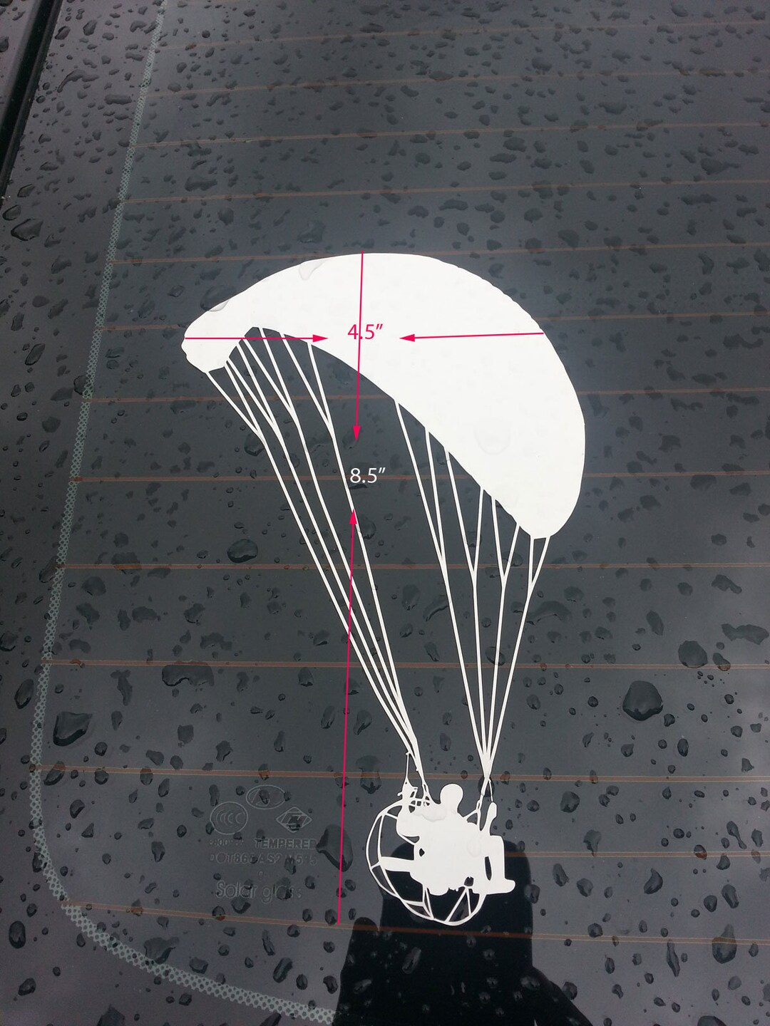 Paramotor Ppg Powered Paraglider Vinyl Decal Sticker (2 Pack) USA - Etsy