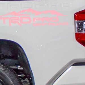 TRD Pro off Road Vinyl Decal Sticker Toyota Tacoma Tundra Truck Bedside ...