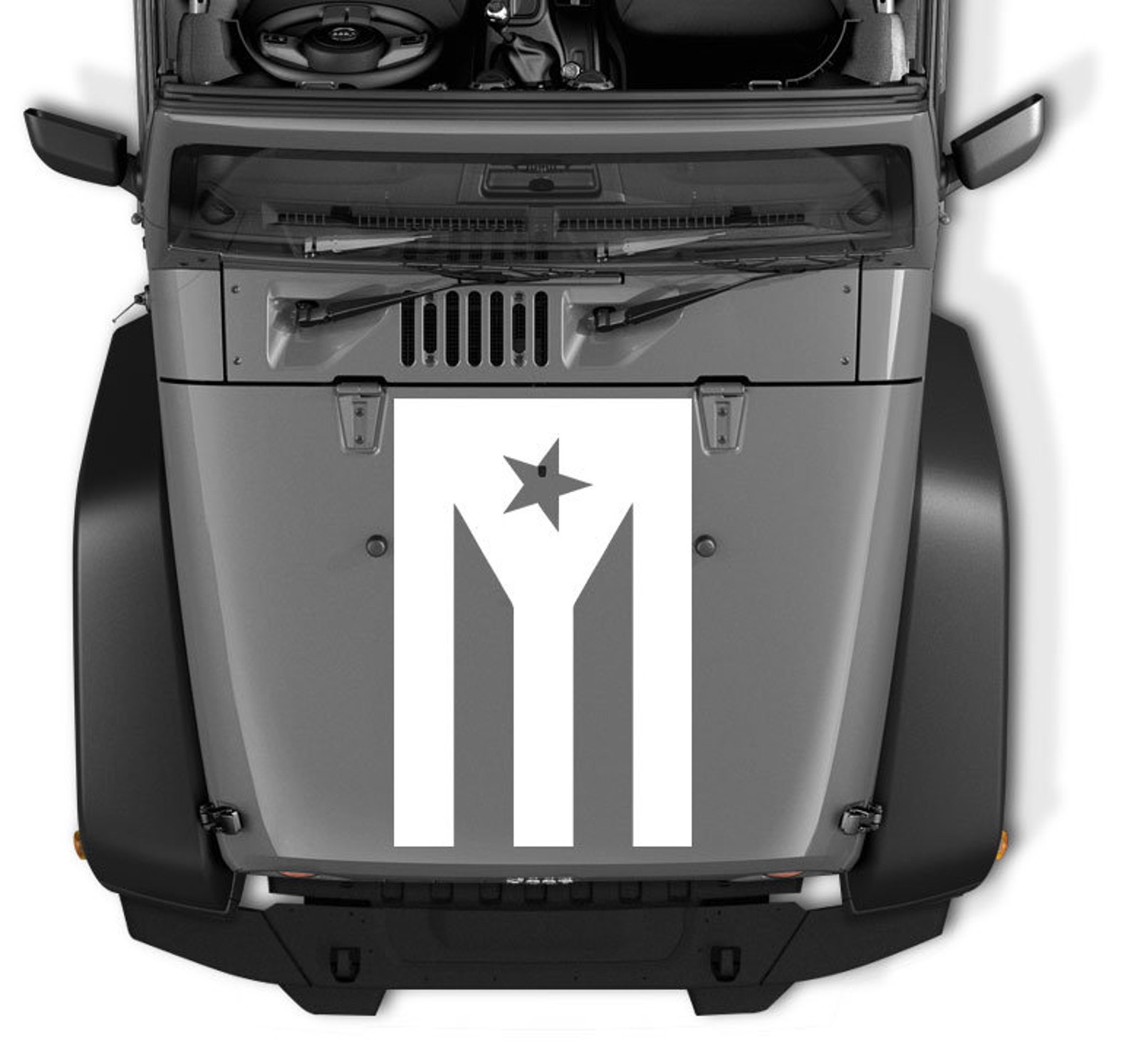 Puerto Rico Flag Hood Decal for Jeep Pickup Trucks and Others | Etsy