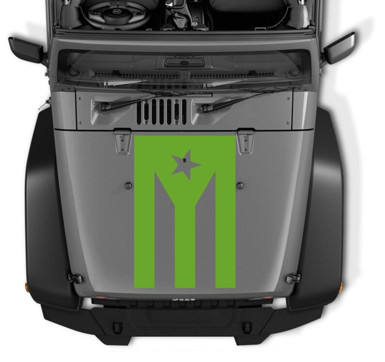 Puerto Rico Flag Hood Decal for Jeep Pickup Trucks and Others | Etsy