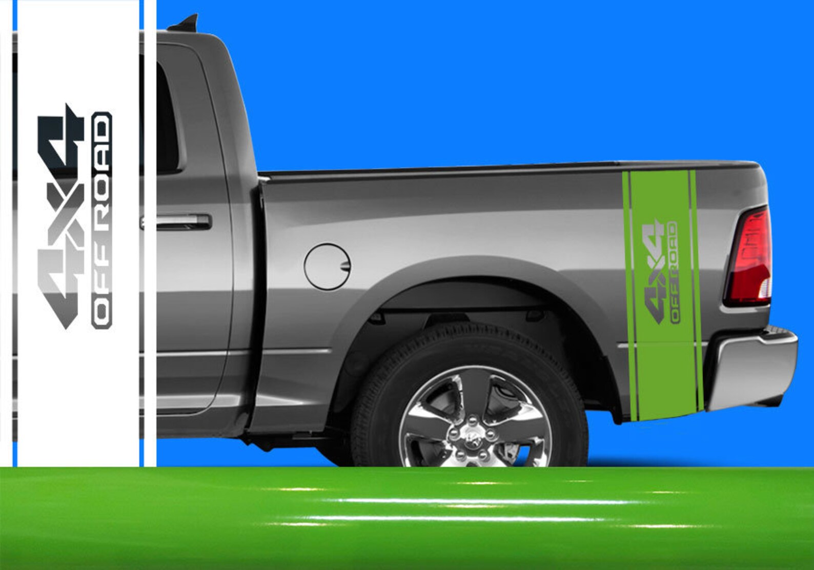 2 4x4 Rear Bed Vinyl Decals for Dodge Ram Ford Toyota or Any - Etsy