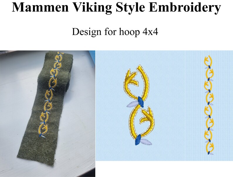 Mammen Viking Style Embroidery - Etsy