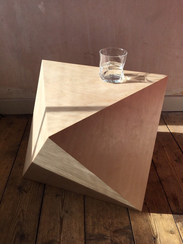Octahedron Table Mathematical Object Unusual Side Table - Etsy