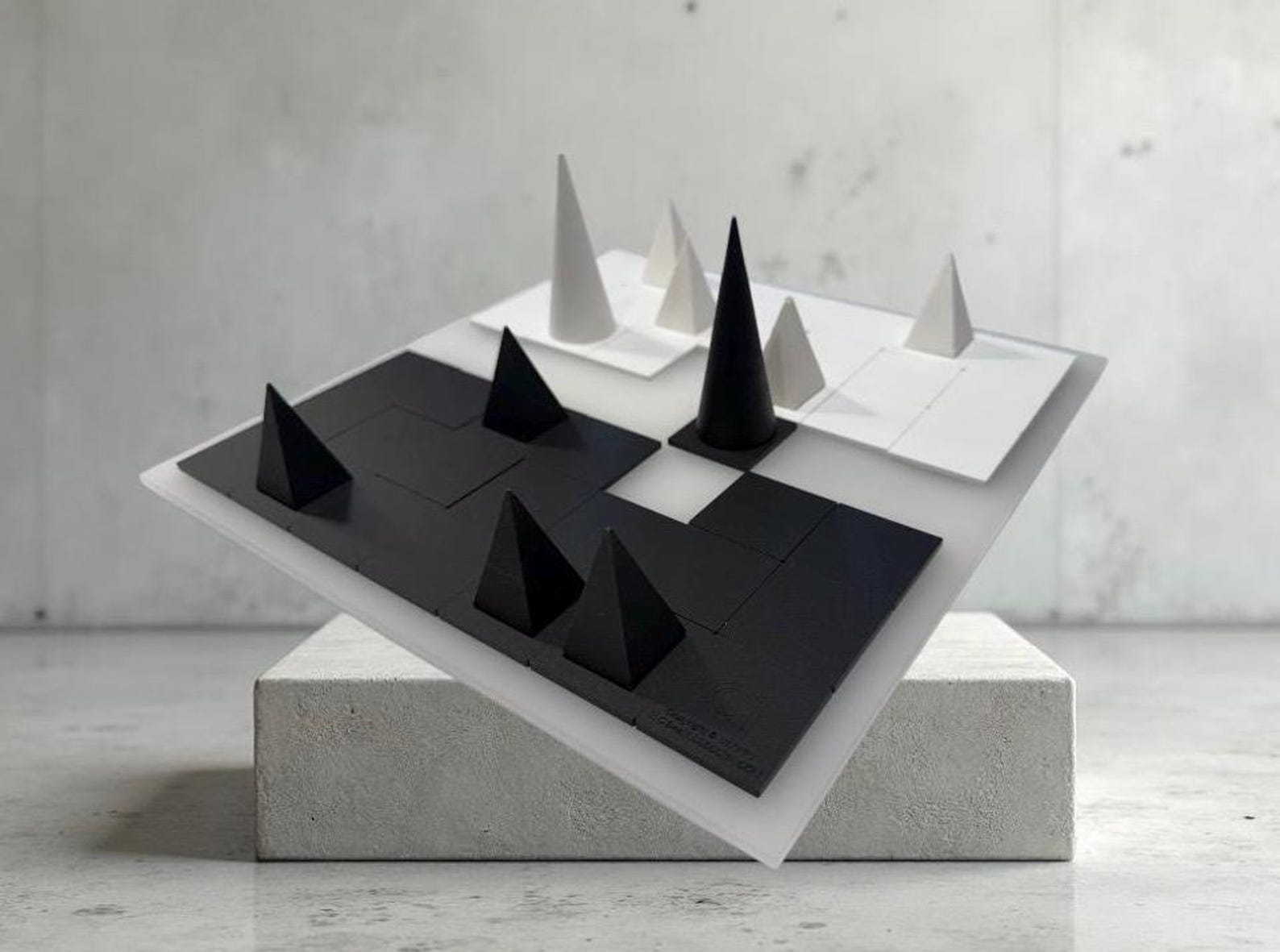 C1 Abstract Strategy Board Game – Wooden Indie Game, or Black/white ...