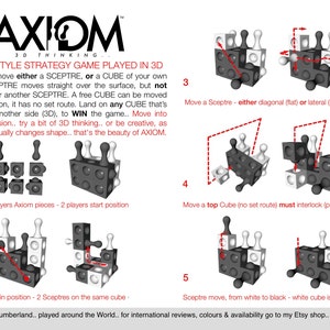 Axiom, 3D Strategy Game | Chess Alternative | Boardgame | Unusual ...