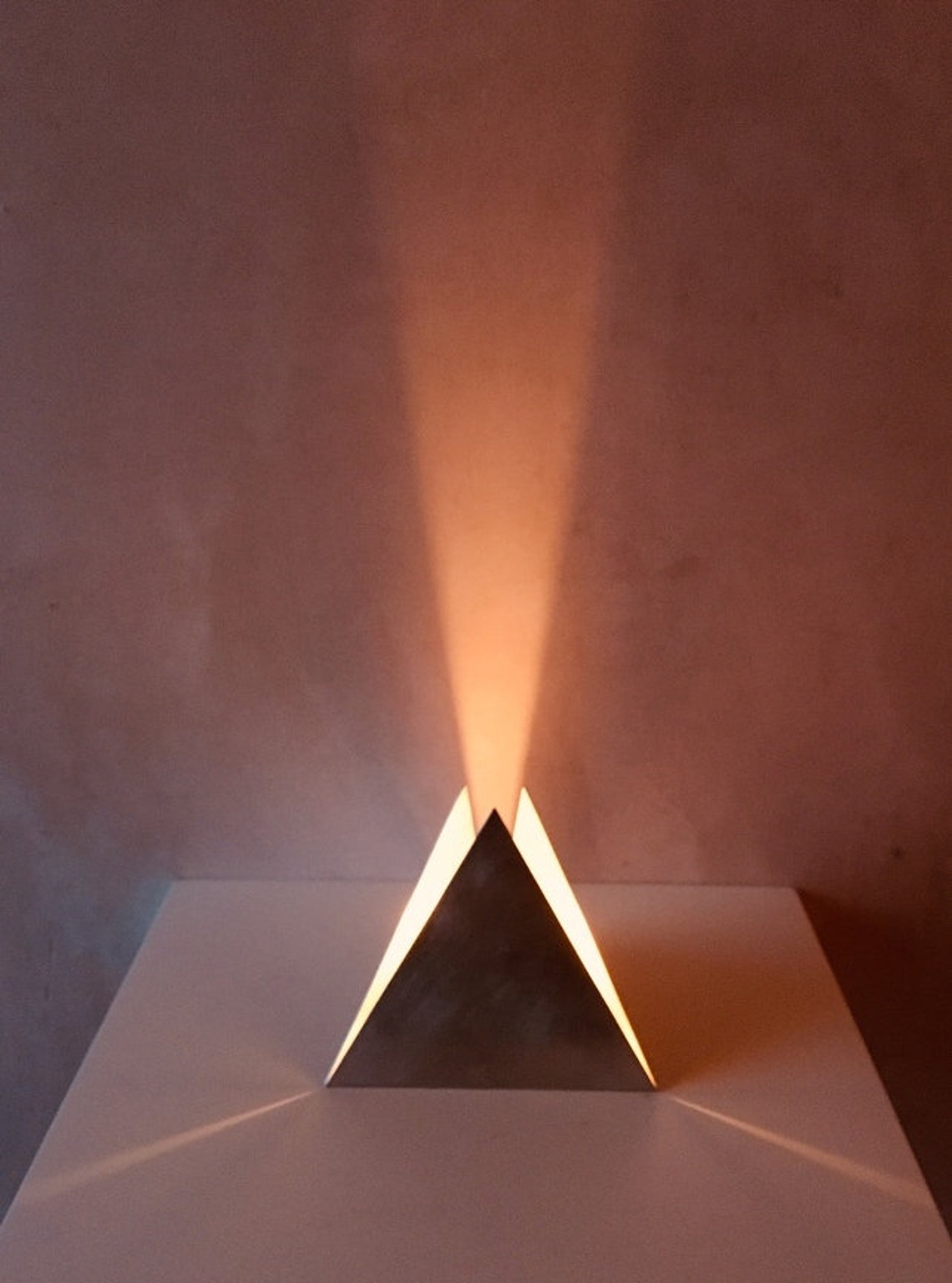Open Tetrahedron Pyramid Metal Tea Light Holder Lantern - Etsy