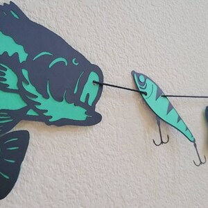 Bass Fishing Birthday Banner, Cardstock Lure Garland - Etsy