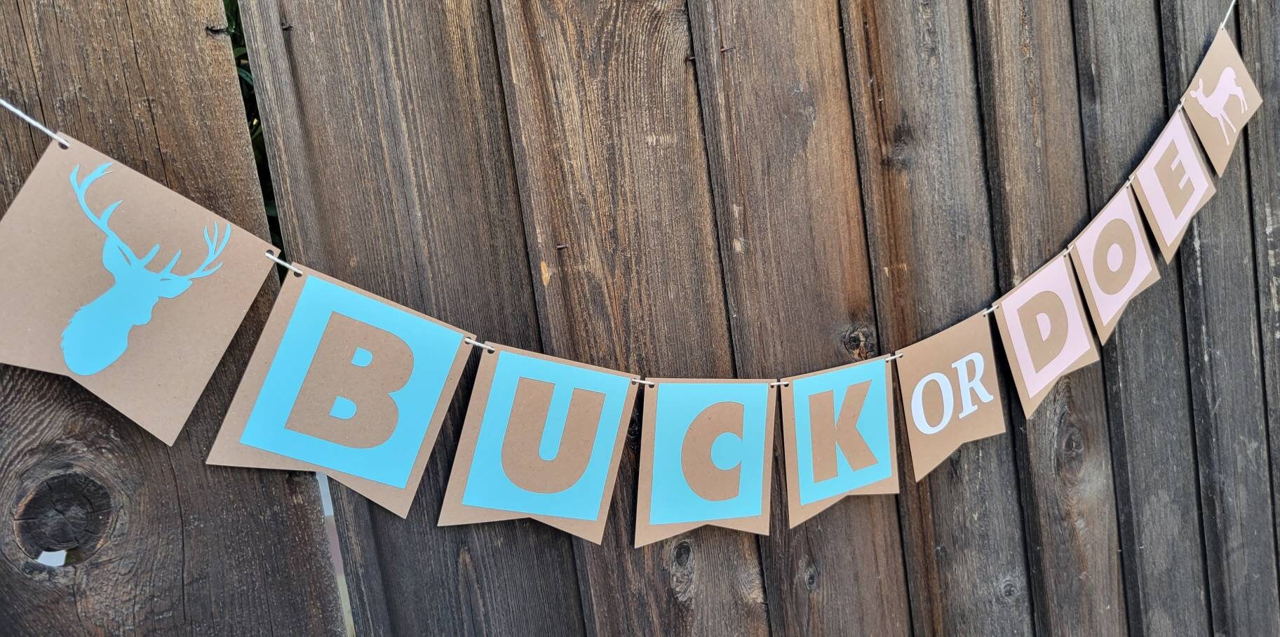 Buck or Doe Gender Reveal Banner Hunting Gender Reveal - Etsy