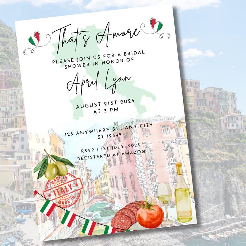 Tuscan Invitations - Etsy