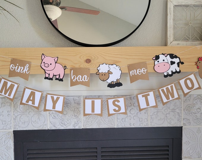 Oink Baa Moo I Am Two, Farm Second Birthday, Barnyard Birthday, Farm ...