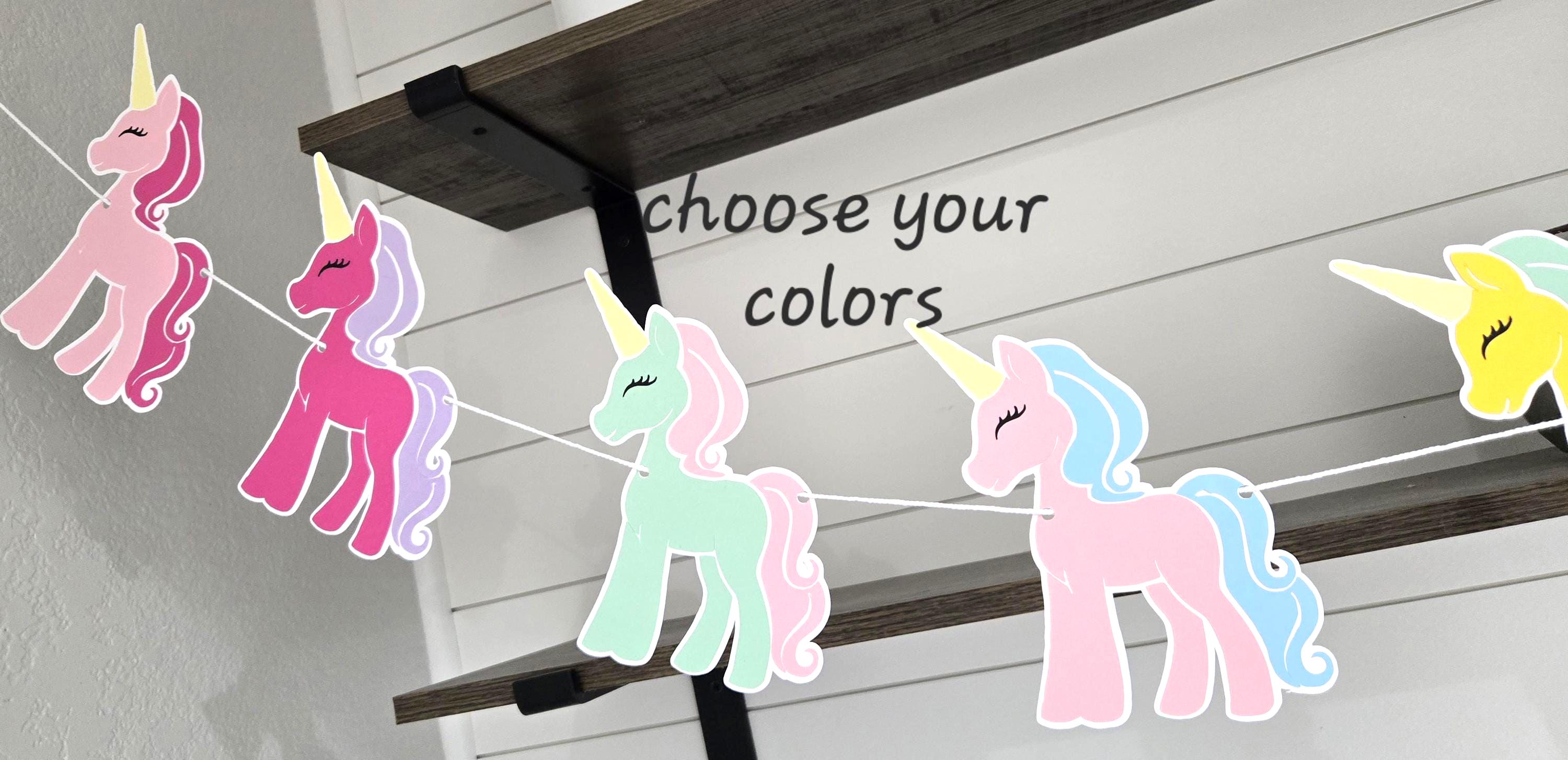Custom Unicorn Happy Birthday Banner | Unicorn Party | Unicorn ...