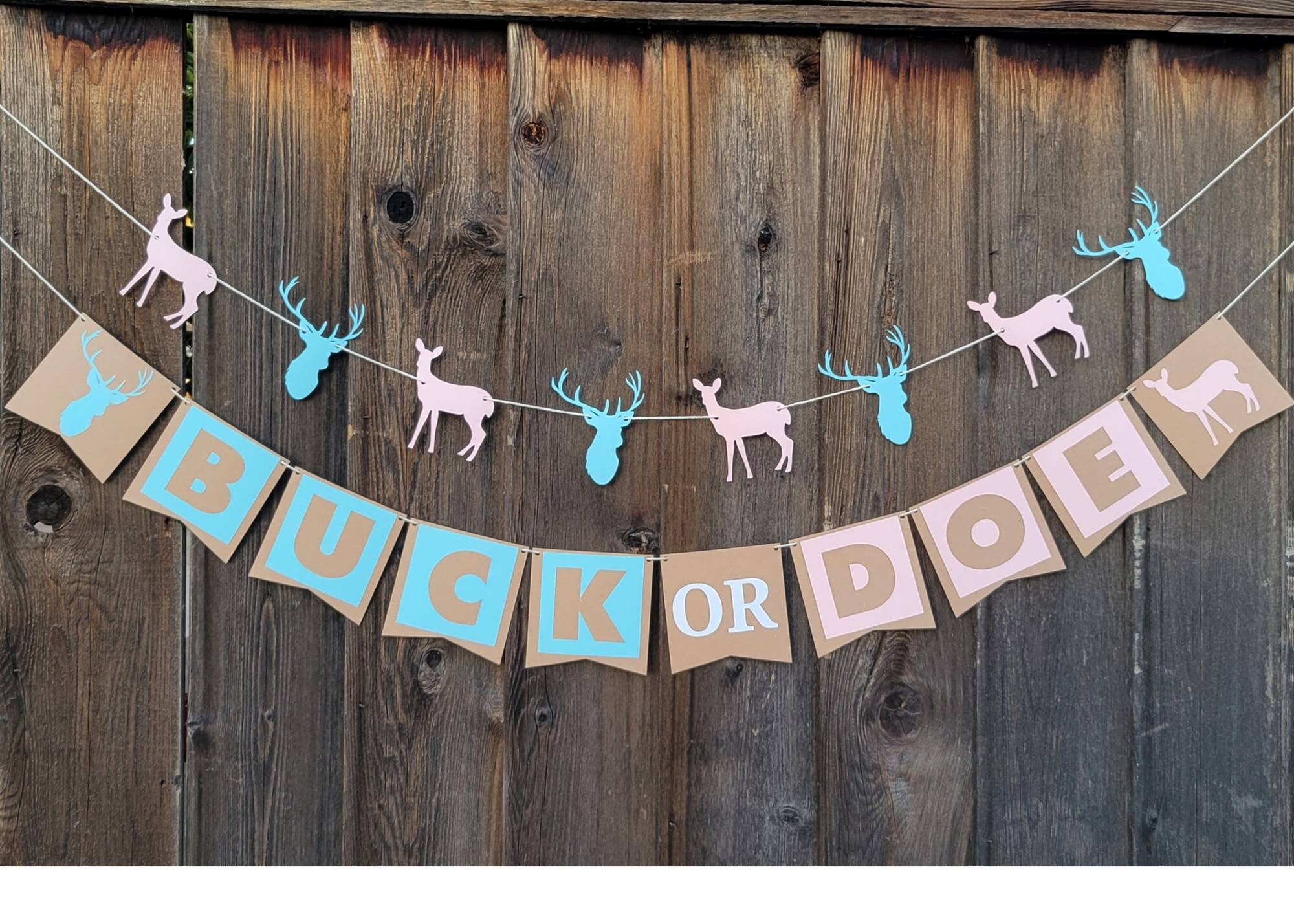 Buck or Doe Gender Reveal Banner Hunting Gender Reveal - Etsy