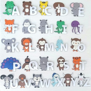 Animal Alphabet ABC Classroom Kids Bedroom Playroom Decoration - Etsy