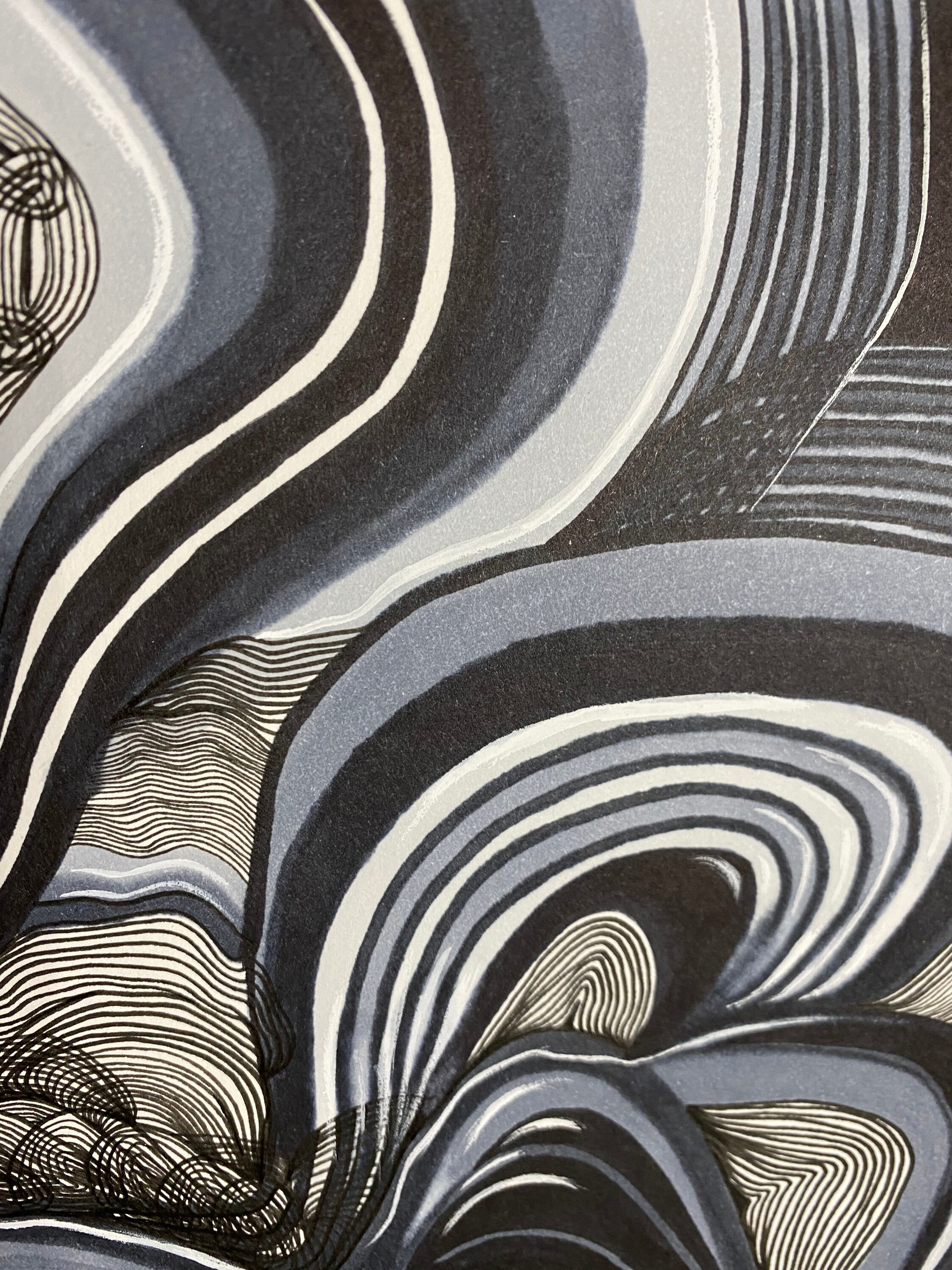 Line Art Unique Abstract Original Artwork - Etsy