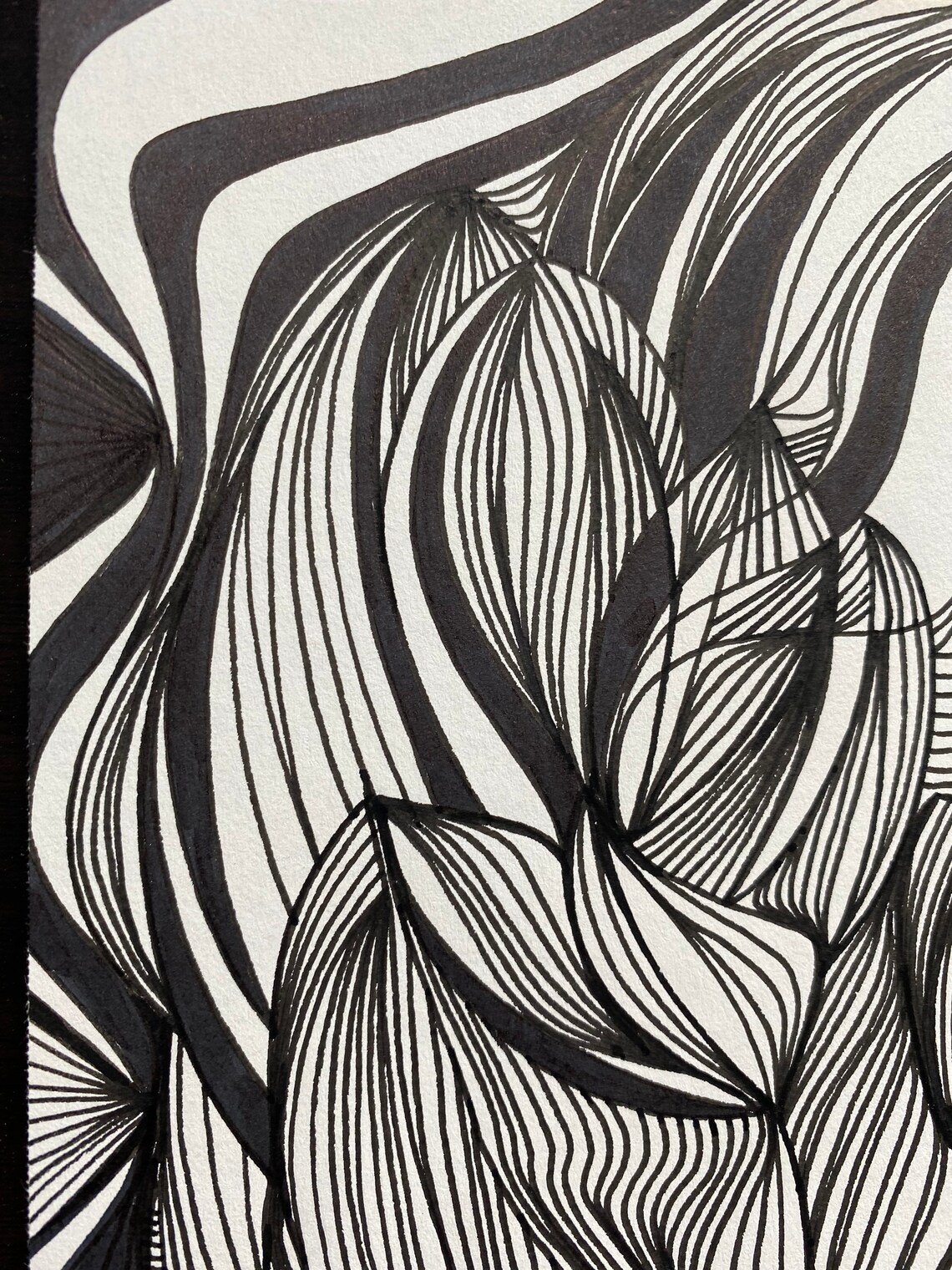 Unique Line Art Abstract Design Wall Art Original Artwork - Etsy