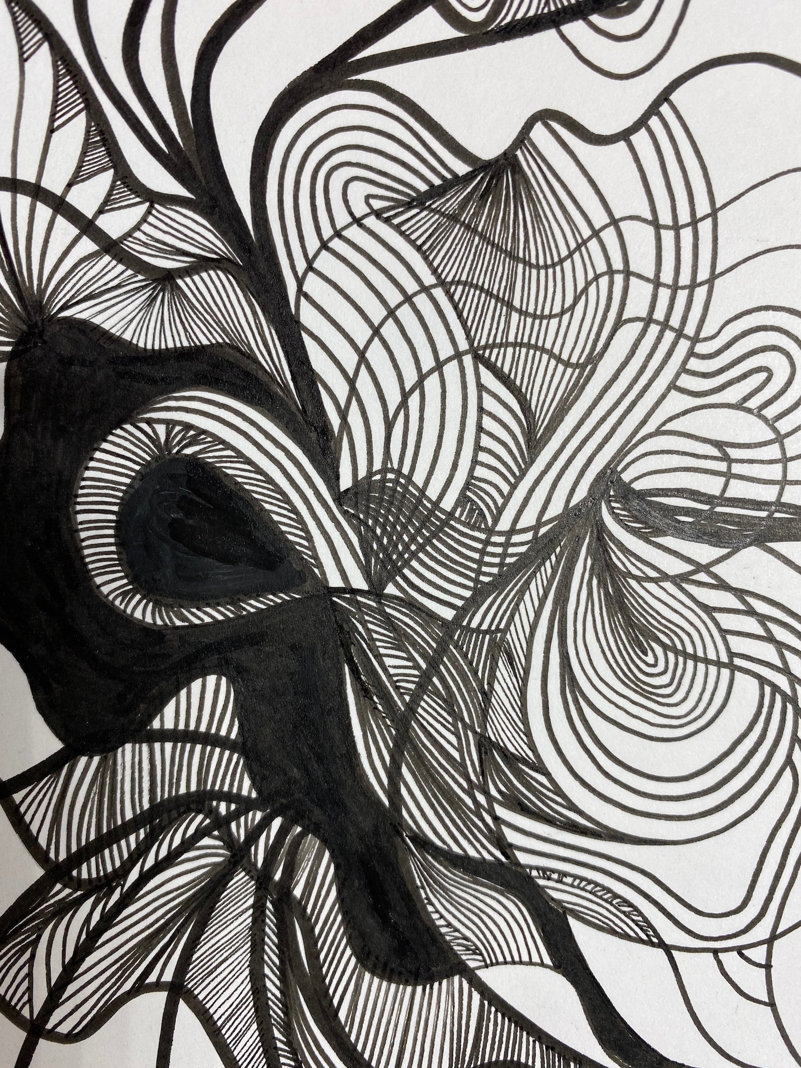 Unique Line Art Abstract Design Wall Art Original Artwork - Etsy UK