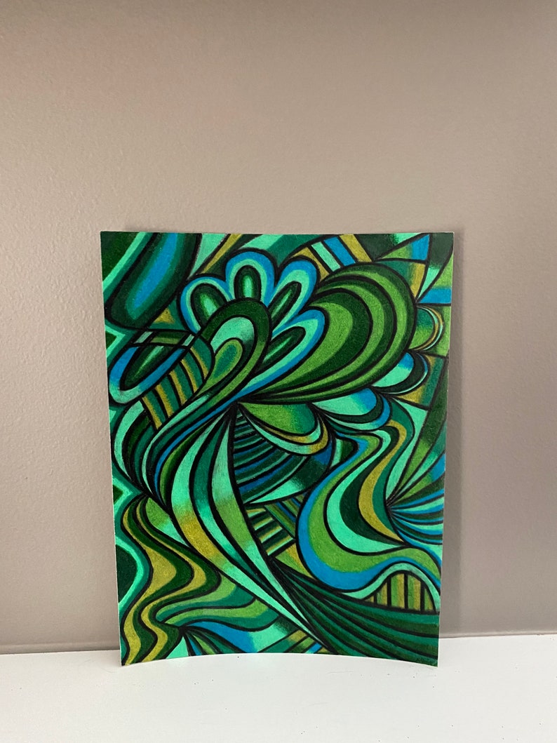 Unique Line Art Design Abstract Original Artwork - Etsy